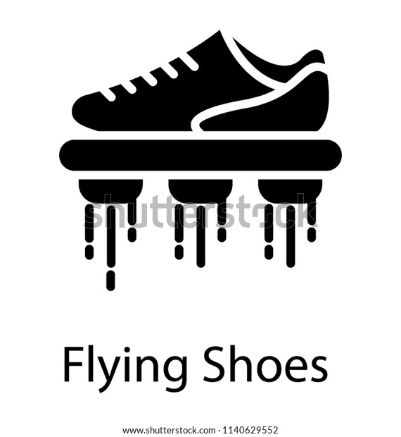 Abstract Conceptual Icon Flying Shoes Stock Vector (Royalty Free ...