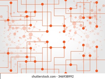 Abstract Connection Circuit Background Technology Vector Stock Vector ...