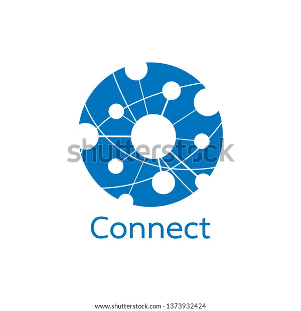 Abstract Connection Icon Logo Design Made Stock Vector (Royalty Free ...