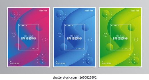 Abstract Cover A4 Poster Background Design Stock Vector (Royalty Free ...