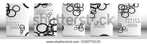 Abstract Cover Circle Elements Book Design Stock Vector (Royalty Free ...