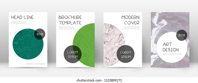 Abstract Cover Magnetic Design Template Suminagashi Stock Vector ...