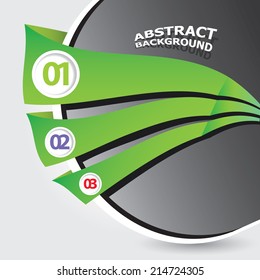 Abstract Cover Page Design Template Green Stock Vector (Royalty Free ...
