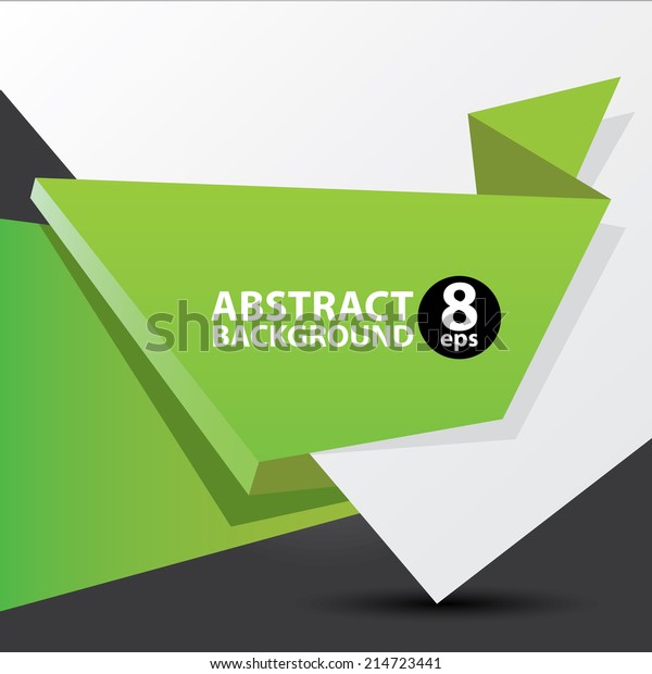 Abstract Cover Page Design Template Green Stock Vector (Royalty Free ...