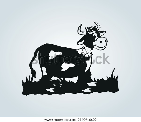 Abstract Cow Shading Techniques Illustration Stock Vector (Royalty Free ...