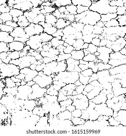 Abstract Crack Overlay Black White Background Stock Vector (Royalty ...