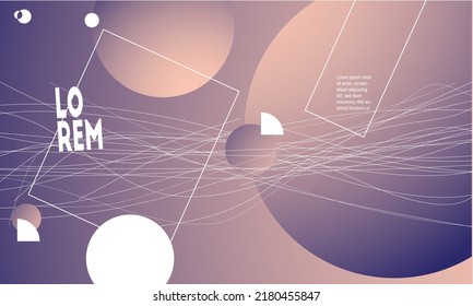 Abstract Cream Blue Gradient Color Background Stock Vector (Royalty ...