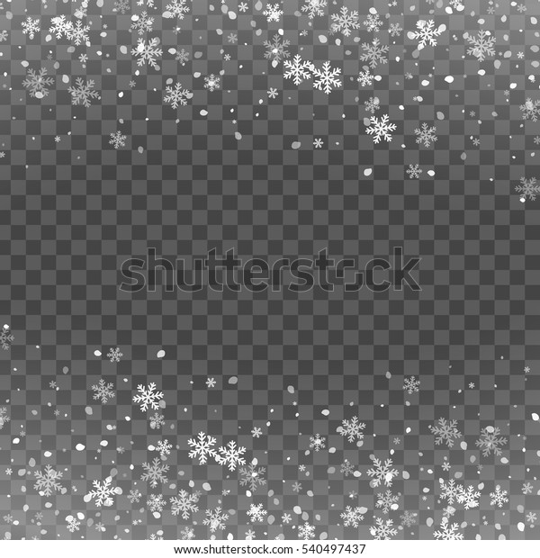 Abstract Creative Christmas Falling Snow Isolated Stock Vector (Royalty ...