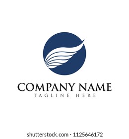 Abstract Creative Wings Logo Design Template Stock Vector (Royalty Free ...