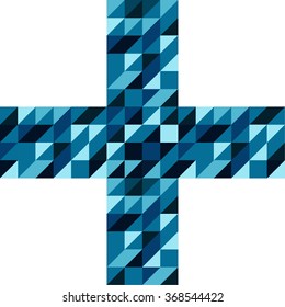 Abstract Cross Logo Design Modern Icon Stock Vector (Royalty Free ...