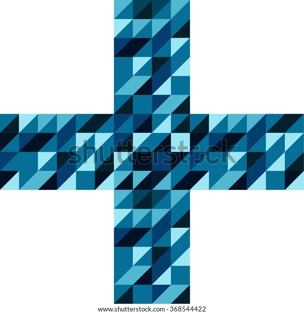 Abstract Cross Logo Design Modern Icon Stock Vector (Royalty Free ...
