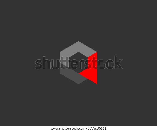 Abstract Cube Letter Logo Design Template Stock Vector (Royalty Free ...
