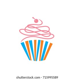 Abstract Cupcakes Logo Stock Vector (Royalty Free) 715995589 | Shutterstock
