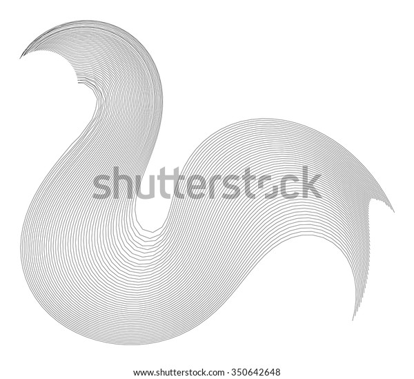 Abstract Curling Element Design Project Vector Stock Vector (Royalty ...