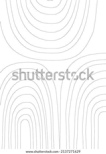 Abstract Curve Line Pattern Black White Stock Vector (Royalty Free ...