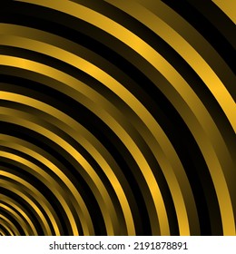Abstract Curve Pattern Gold Black Gradient Stock Vector (Royalty Free ...