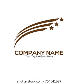 Abstract Curve Star Logo Design Stock Vector (Royalty Free) 754541629 ...