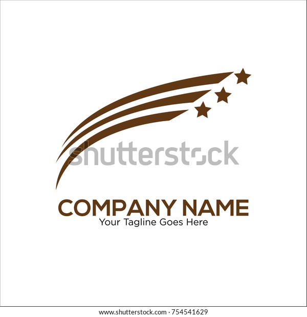 Abstract Curve Star Logo Design Stock Vector (Royalty Free) 754541629 ...