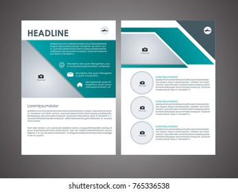 Abstract Curve Theme Image Business Brochure Stock Vector (Royalty Free ...