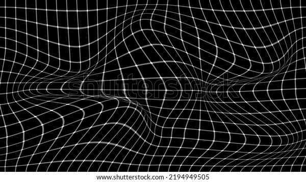 Abstract Curved Perspective Grid Vector Background Stock Vector ...