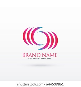 Abstract Curvy Logo Design Stock Vector (Royalty Free) 644539861