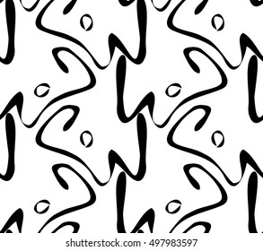 Abstract Curvy Shapes Circle On Whiteblack Stock Vector (Royalty Free ...