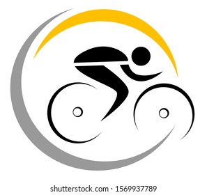 Abstract Cycle Sport Vector Illustration Stock Vector (Royalty Free ...