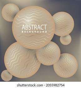 Abstract Dark Background Light Balls Stock Vector (Royalty Free ...