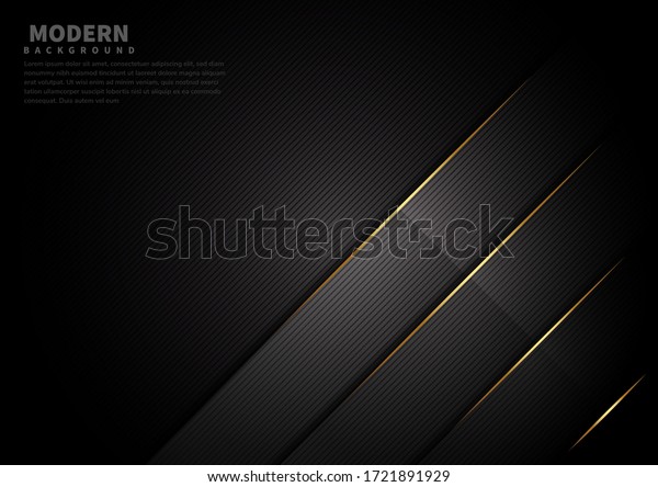 Abstract Dark Black Color Background Overlapping Stock Vector (Royalty ...