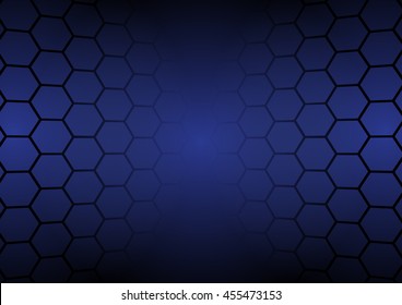 Abstract Dark Blue Hexagons Background Vector Stock Vector (Royalty Free) 455473153 | Shutterstock