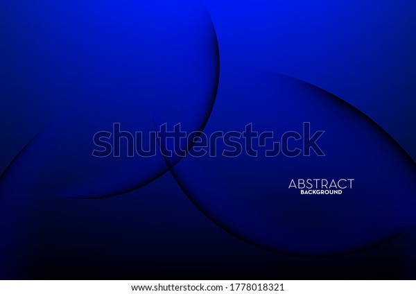 Abstract Dark Blue Mesh Gradient Background Stock Vector (Royalty Free ...