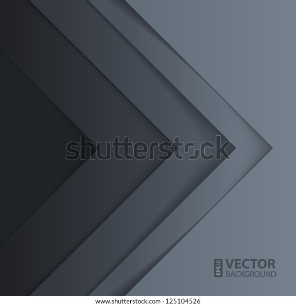 Abstract Dark Gray Triangle Shapes Background Stock Vector (Royalty ...