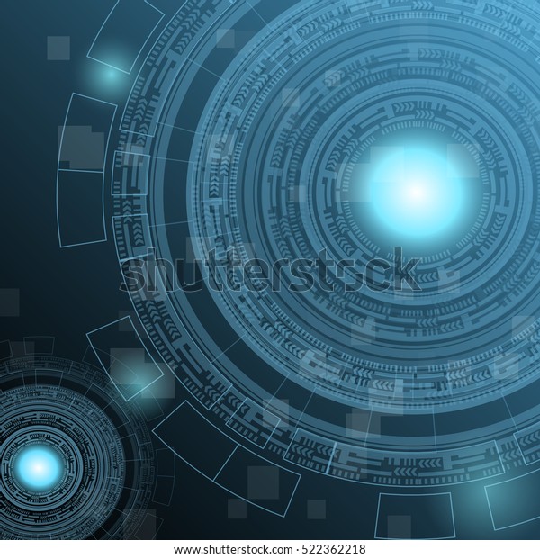 Abstract Dark Green Technology Futuristic Background Stock Vector ...