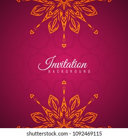 Abstract Decorative Invitation Background Design Stock Vector (Royalty ...