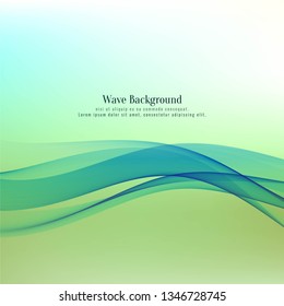 Abstract Decorative Wave Background Stock Vector (Royalty Free ...