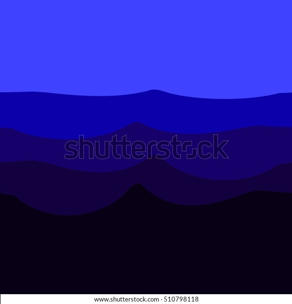 Abstract Deep Blue Wavy Background Element Stock Vector (Royalty Free ...