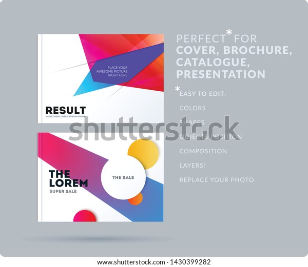 Abstract Design Brochure Modern Style Creative Stock Vector (Royalty ...