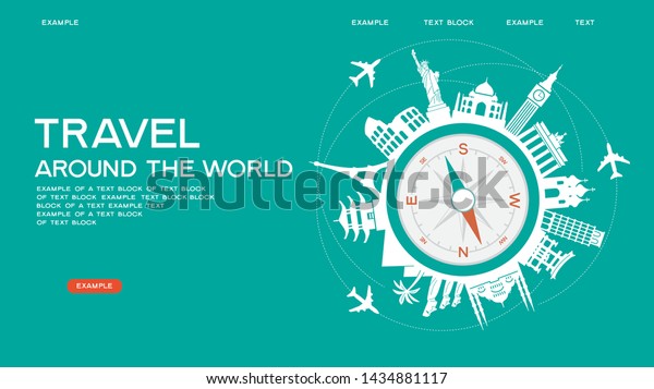 Abstract Design Famous Landmarks Vector Illustration Stock Vector ...