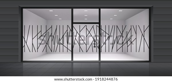 Abstract Design Glass Wall Graphics Glass Stock Vector (Royalty Free ...