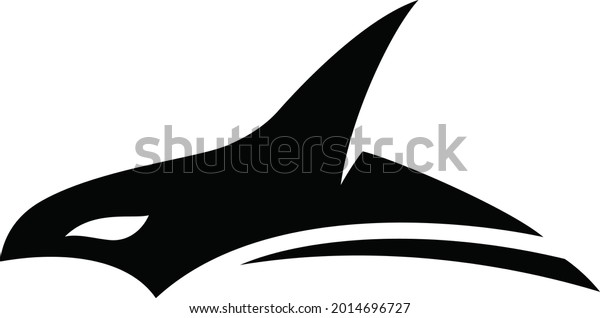 Abstract Design Killer Whale Orca Swimming Stock Vector (Royalty Free ...