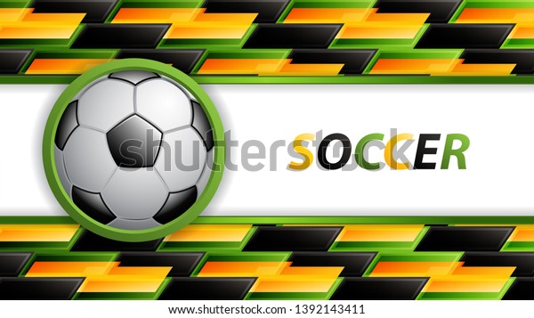Abstract Design Template Soccer Covers Sport Stock Vector (Royalty Free ...