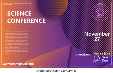 Conference Invitation Design Template Flyer Layout: เวกเตอร์สต็อก (ปลอด ...