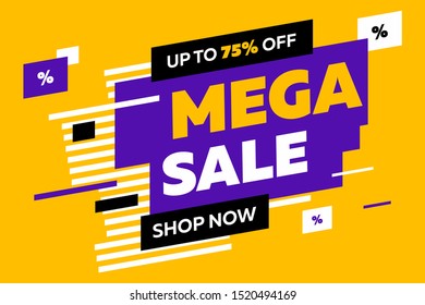 Abstract Diagonal Forms Sale Flyers On Stock Vector (Royalty Free ...