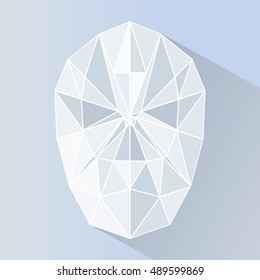 Abstract Diamond Head Drawing Stock Vector (Royalty Free) 489599869 ...