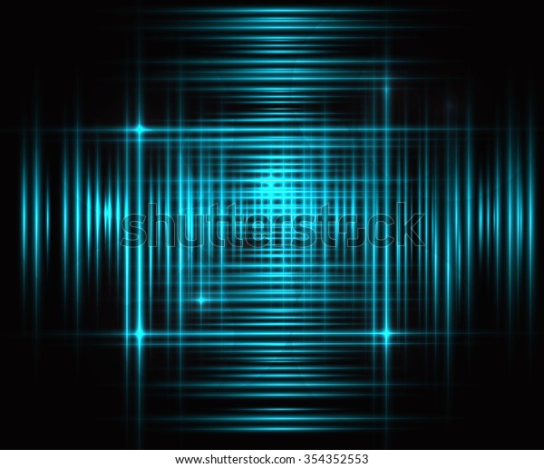 Abstract Digital Blue Light Effect Background Stock Vector (Royalty ...