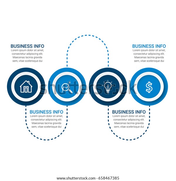 Abstract Digital Business Infographic Stock Vector (Royalty Free ...