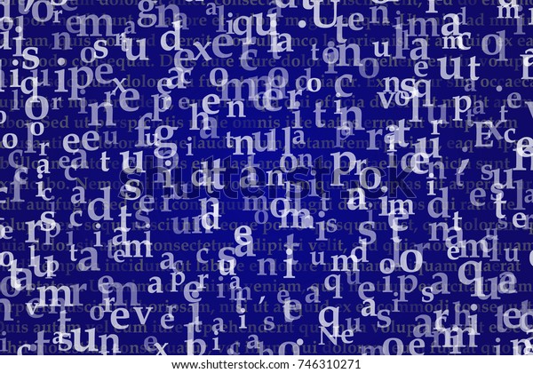 Abstract Digital Letters Vector Illustration Stock Vector (Royalty Free ...