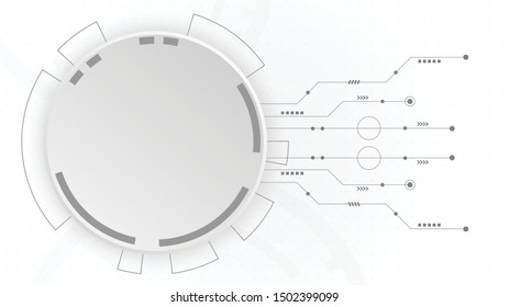 Abstract Digital Technology Cycle Backgroundbusiness Growth: เวกเตอร์ ...