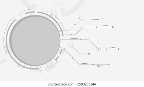 Abstract Digital Technology Cycle Backgroundbusiness Growth: เวกเตอร์ ...
