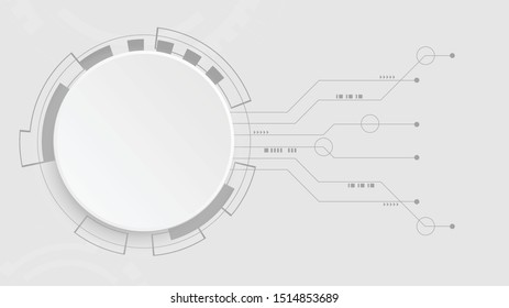 Abstract Digital Technology Cycle Backgroundbusiness Growth: เวกเตอร์ ...